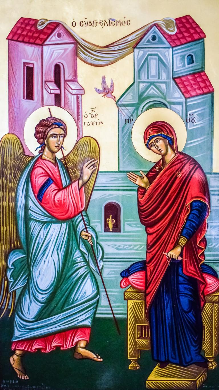 Mary, An Angel, And The Annunciation | William Hemsworth