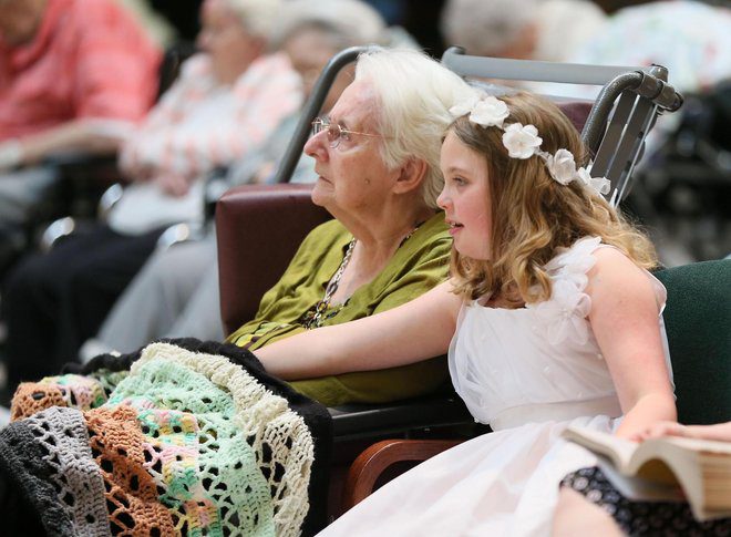 Girl Receives First Communion At Grandmother’s Nursing Home | Deacon ...