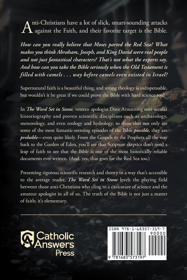 Books By Dave Armstrong: “The Word Set In Stone” | Dave Armstrong
