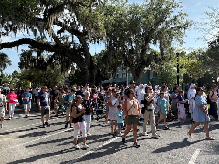 National Eucharistic Pilgrimage Visits Savannah | Father Pablo Migone