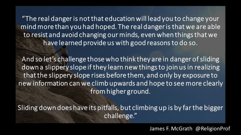 Slope Memes Revisiting The Slippery Slope | James McGrath