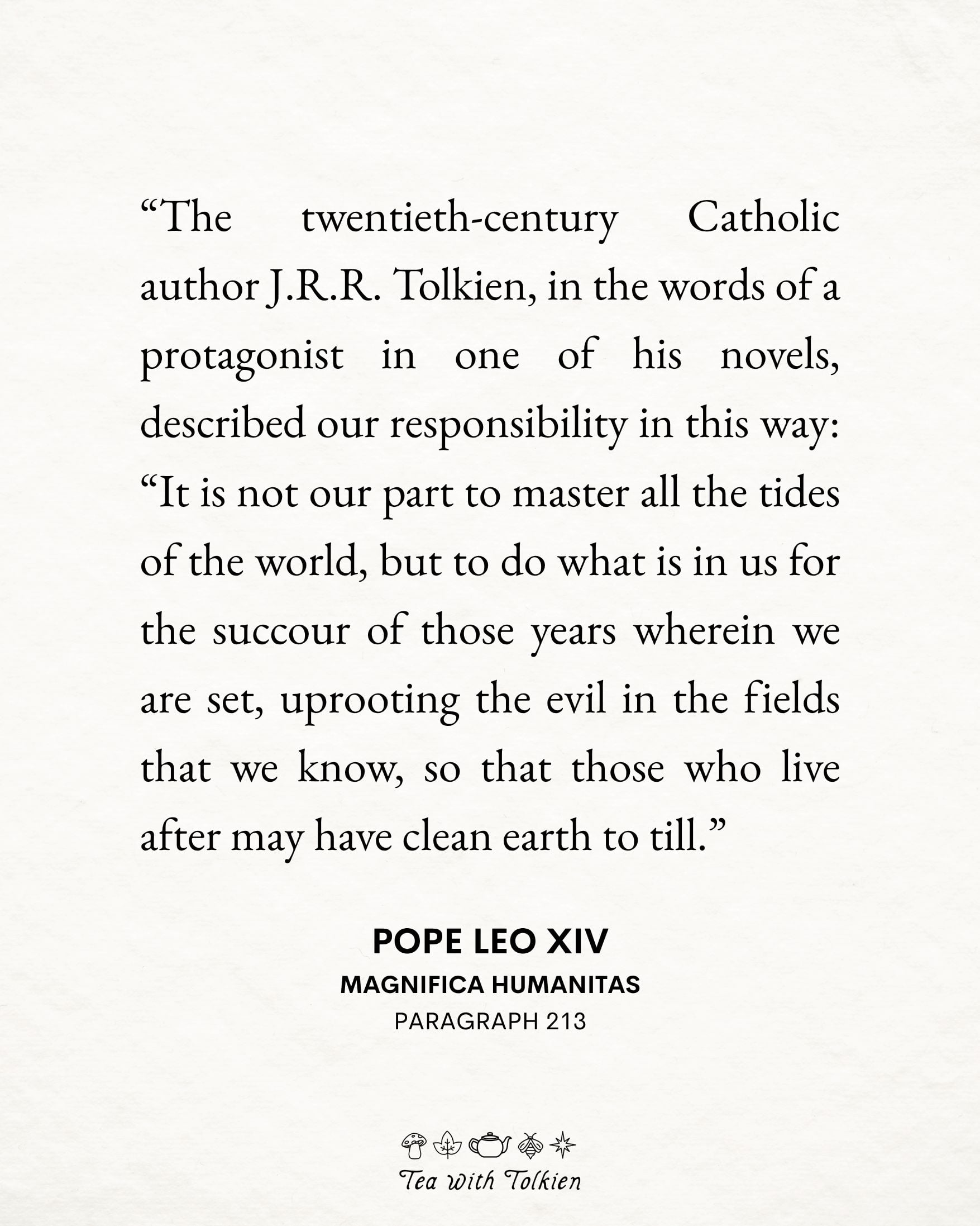 Letting Go Of Libido Dominandi: Tolkien And Niebuhr Meet Leo | Julia ...